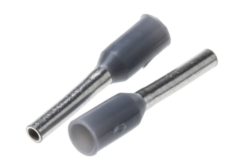 TE Connectivity Insulated Crimp Bootlace Ferrule, 6mm Pin Length, 1.1mm ...